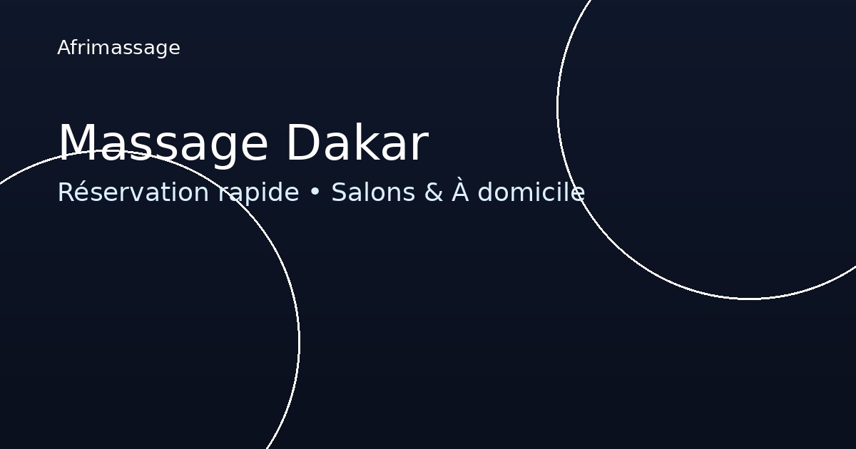 Massage relaxant à Casablanca | Afrimassage Maroc
